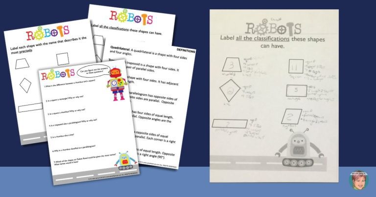 Project Based Learning: Quadrilateral Robots | Art With Jenny K.