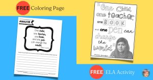 Malala Yousafzai Classroom Activities | Art With Jenny K.