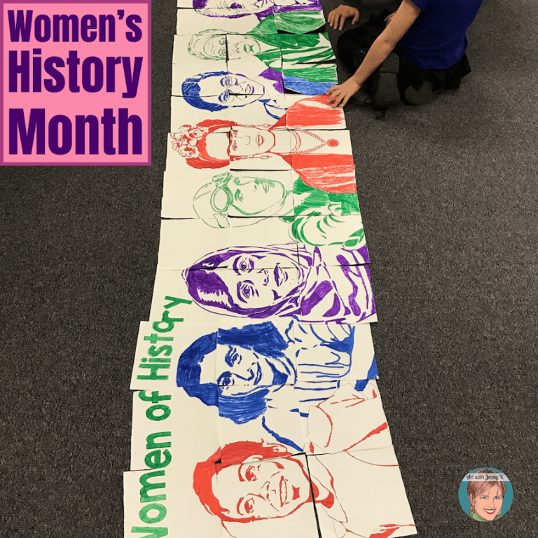 Unique Women's History Month Activity | Art With Jenny K.
