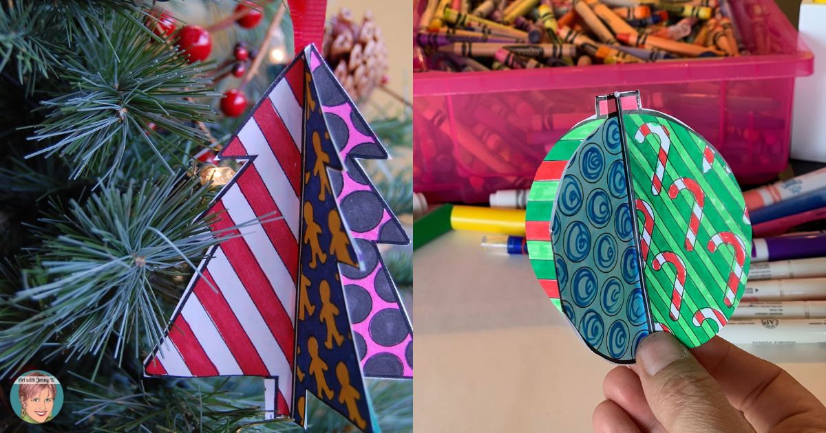 Contemporary and fun Christmas Art Projects for your Classroom!