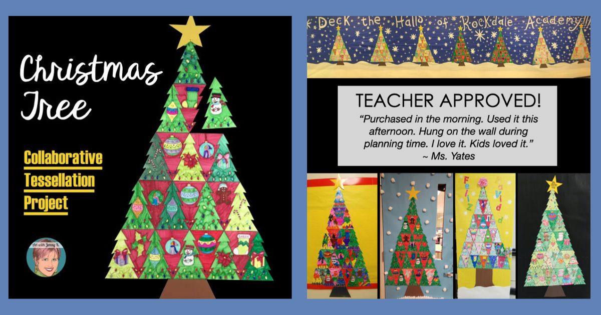 Contemporary and fun Christmas Art Projects for your Classroom!