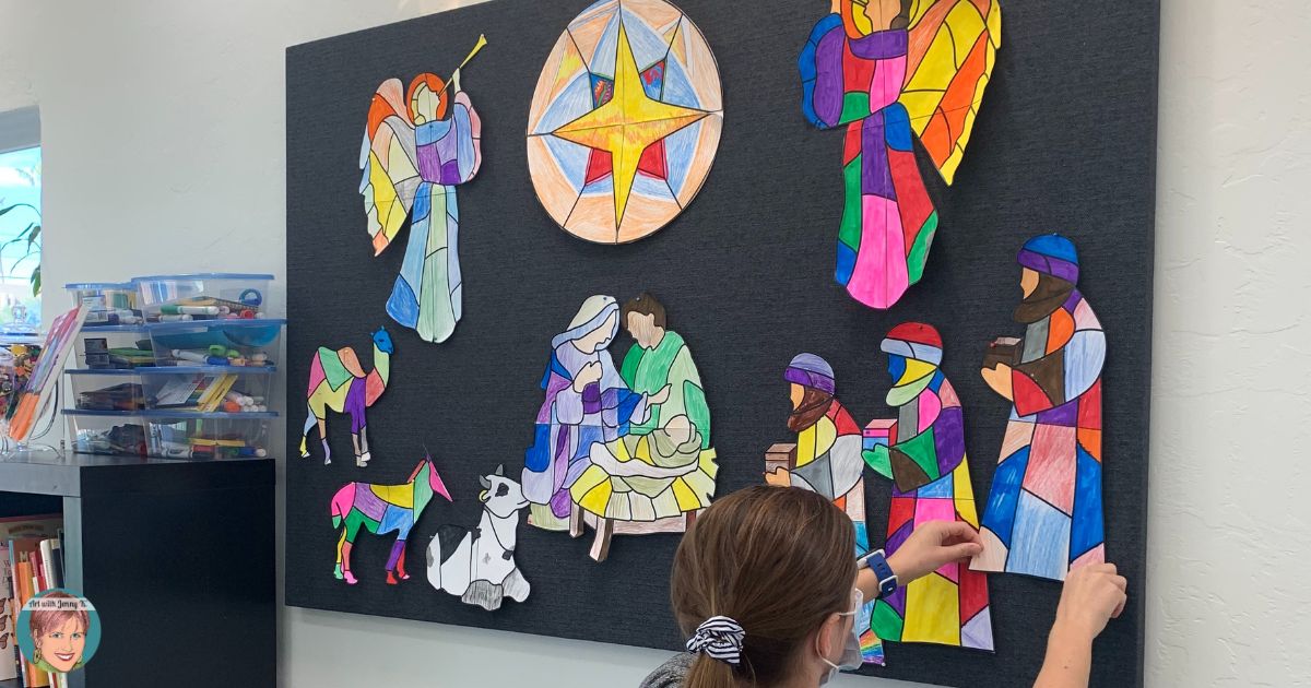 Contemporary and fun Christmas Art Projects for your Classroom!