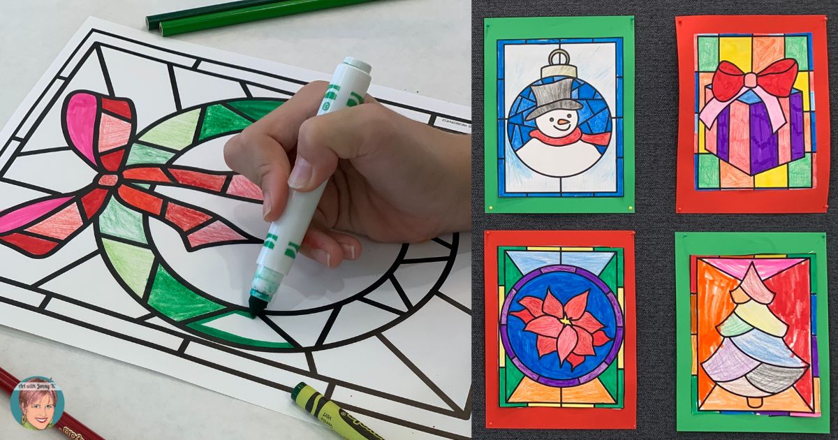 Contemporary and fun Christmas Art Projects for your Classroom!