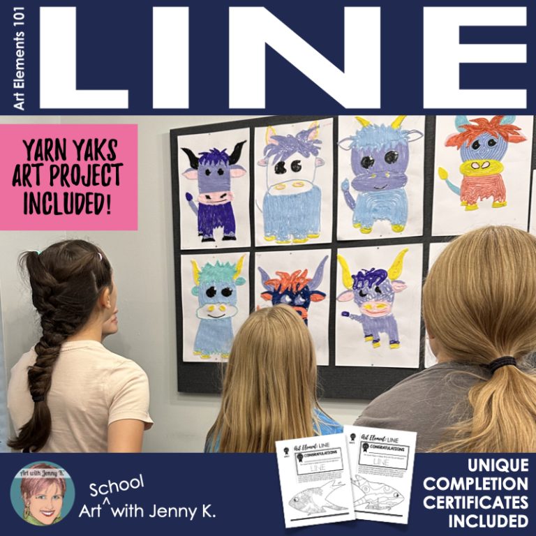 Art Elements: How to Teach Line to Kids - Art With Jenny K.