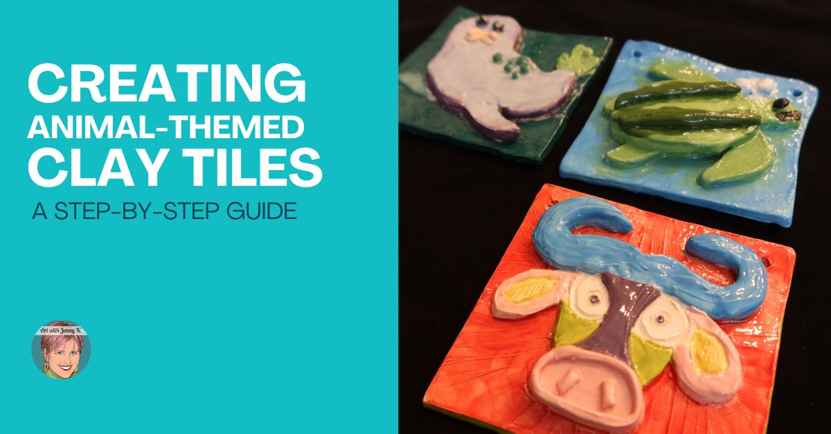 Creating Animal Themed Relief Clay Tiles with Kids!