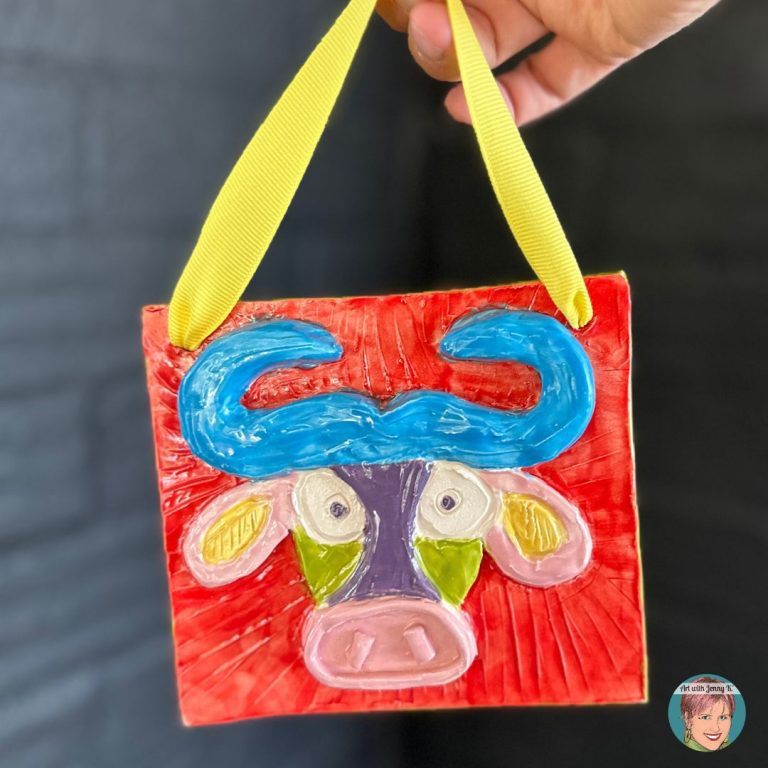 Creating Animal Themed Relief Clay Tiles with Kids!