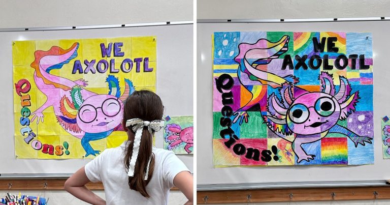 Axolotl Art Project for Kids | Art With Jenny K.