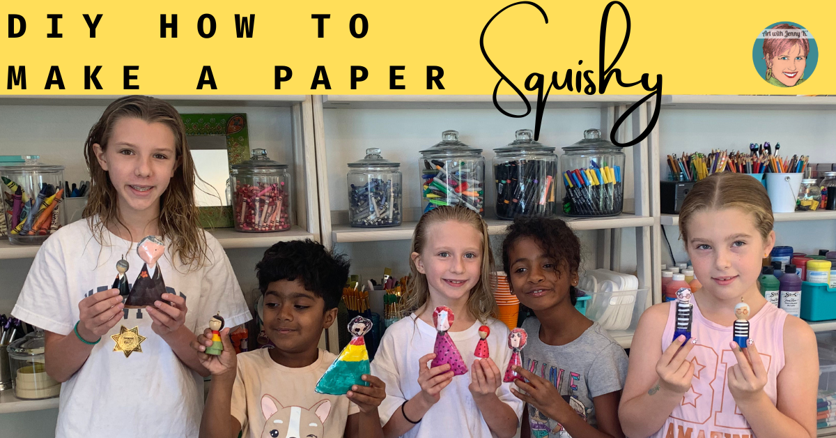 How to Make a Paper Squishy - Art With Jenny K.