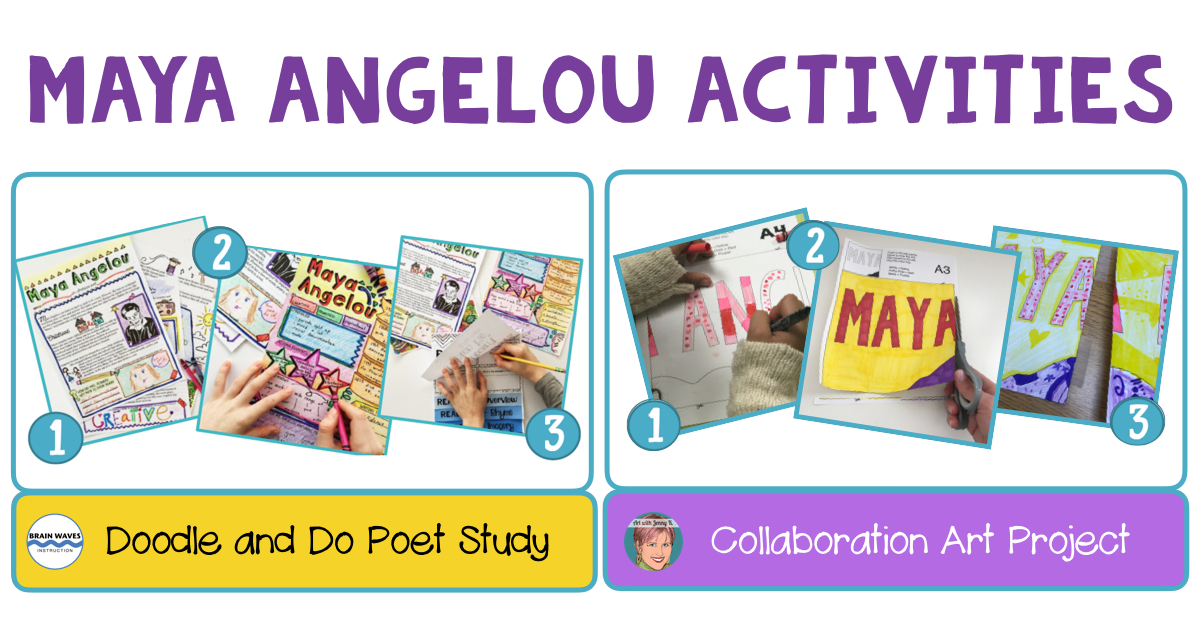 Maya Angelou Activities: Poet Study & Art Project | Art With Jenny K.