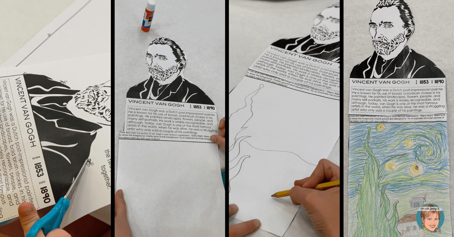 Vincent van Gogh Projects for Kids | Art With Jenny K.