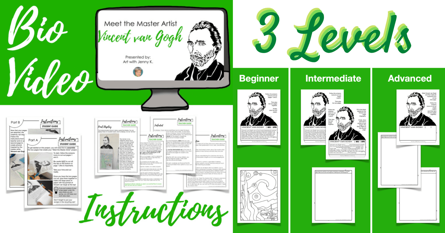 Vincent van Gogh Projects for Kids | Art With Jenny K.