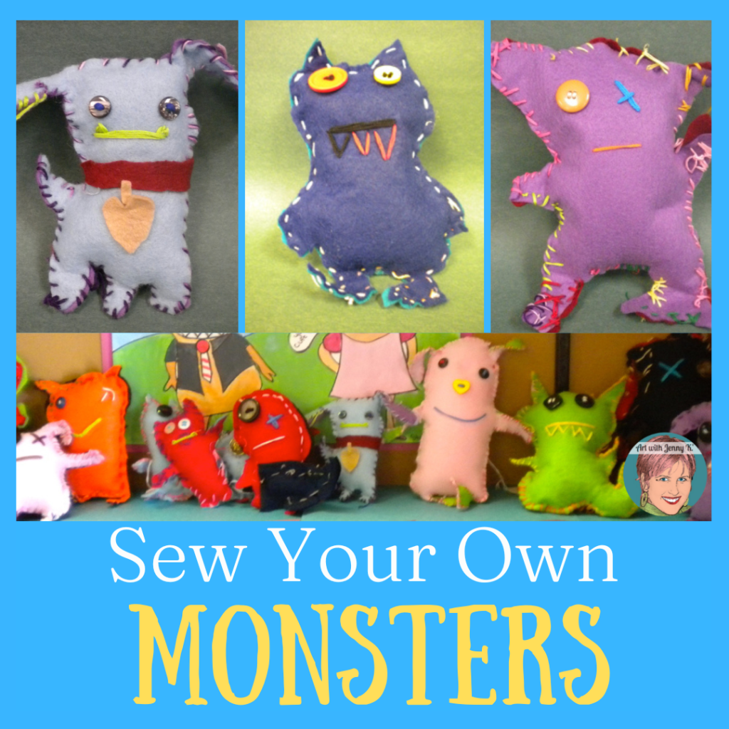 Sewing Monsters - Art With Jenny K.